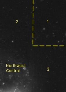 Northwest Chart 1 - The Large Magellanic Cloud